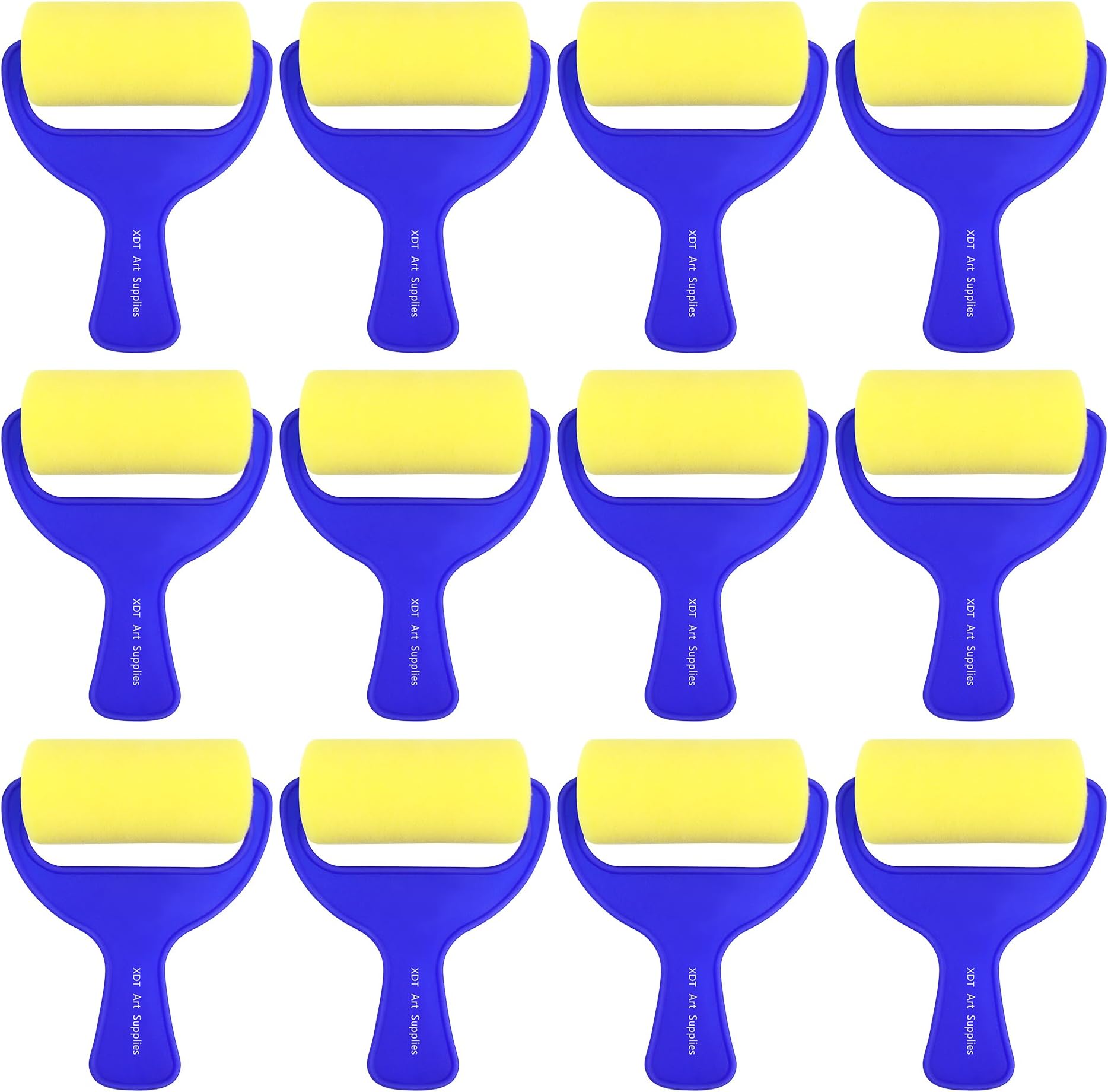 Amazon.com: XDT Art Supplies Foam Paint Roller 12 Piece Set 3''x12 ...