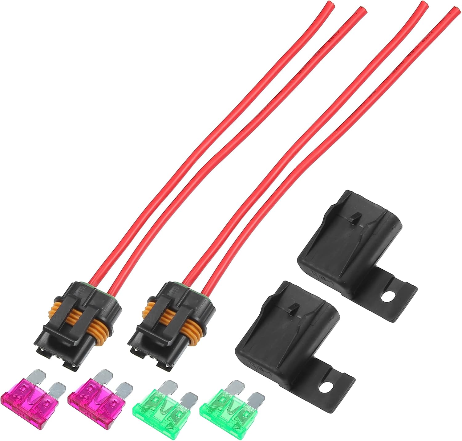 Amazon.com: X AUTOHAUX 2 Set Inline Fuse Holder Waterproof Blade Style ...