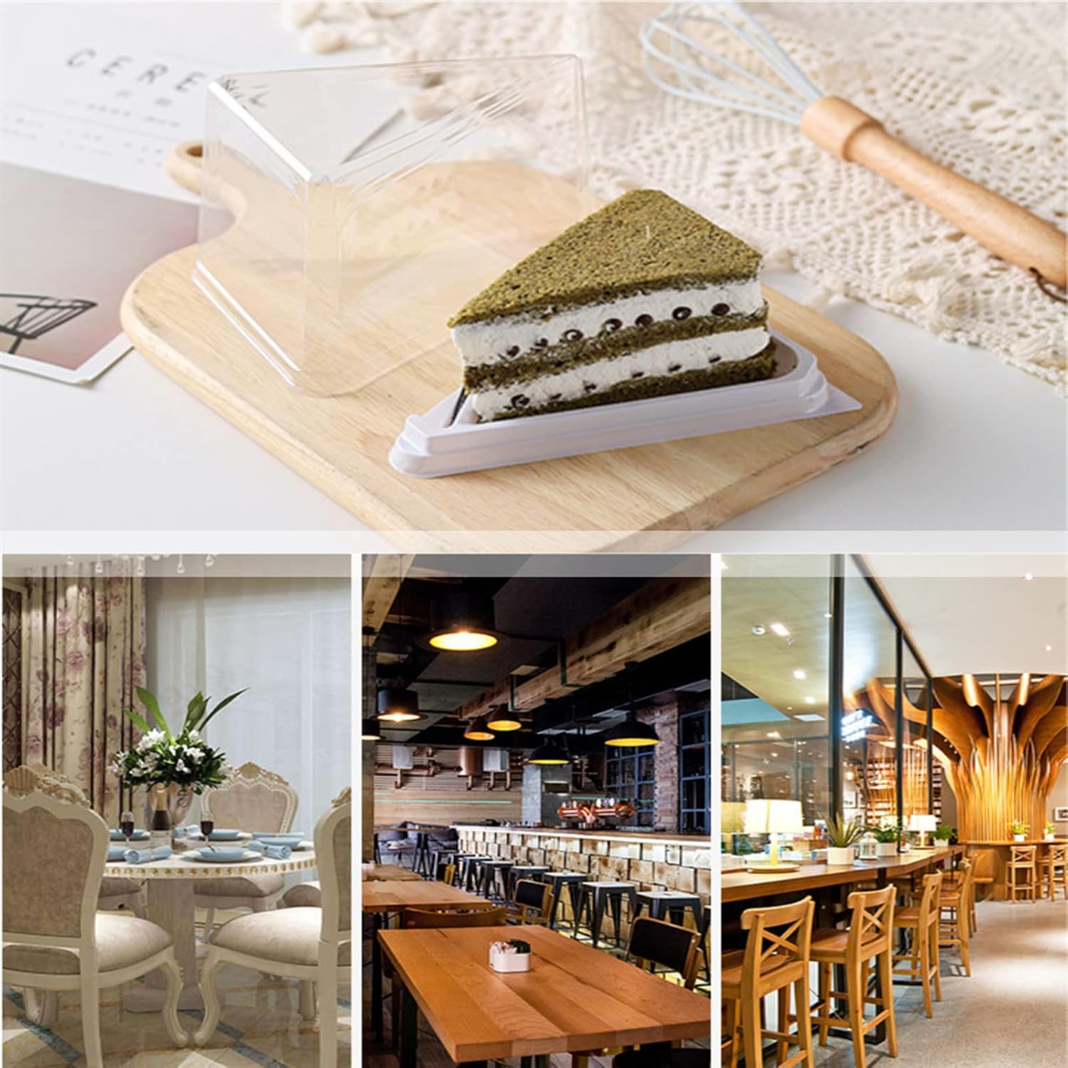 Buy Cake Slice boxes Individual, 20PCS Cake Boxes for Cake Portions ...