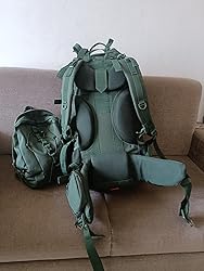 Tripole Colonel 80 Litres Rucksack + Detachable Day Pack, Army Green ...