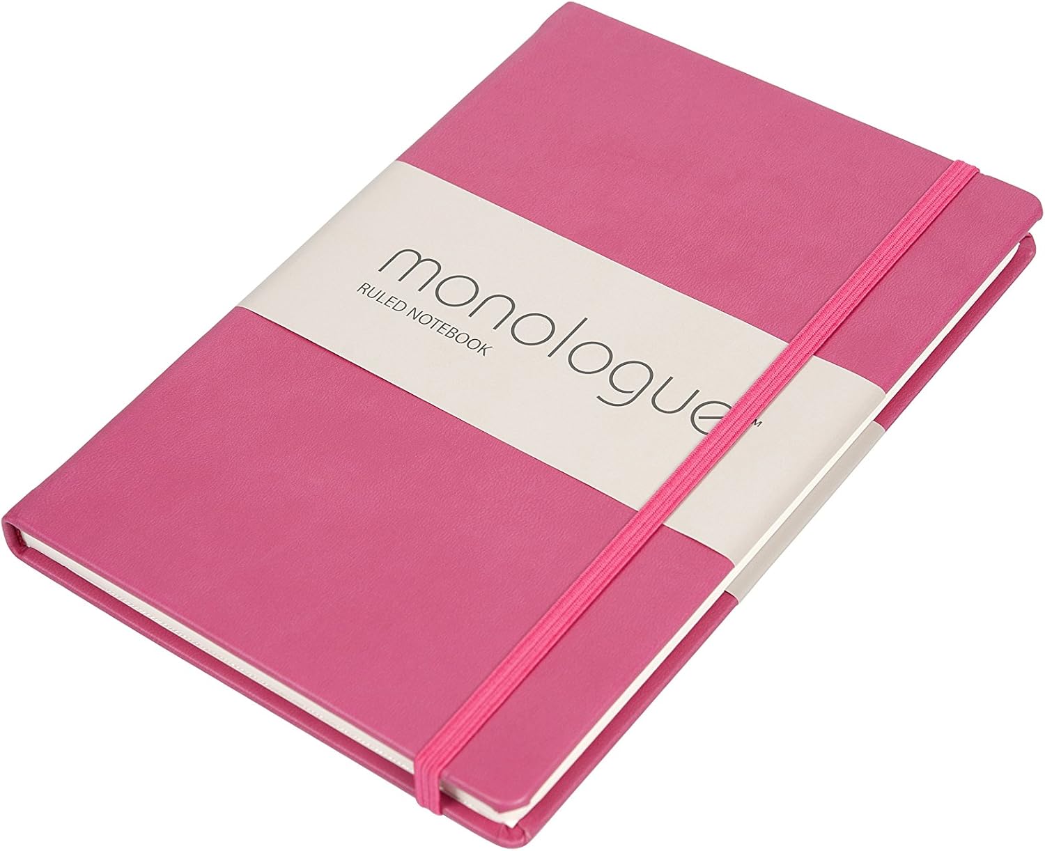Amazon.com : Grandluxe Pink Monologue Ruled Notebook, Large, 5.5 x 8.3 ...