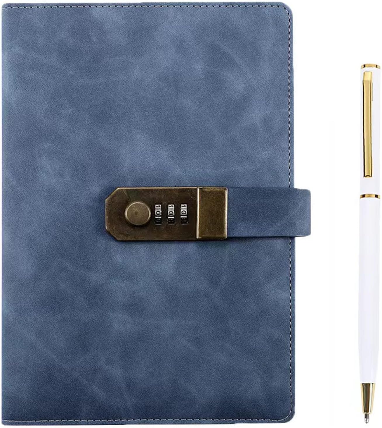 Amazon.com : JXYFOO Lock Diary for Women & Men with Pen, A5 270 Pages ...