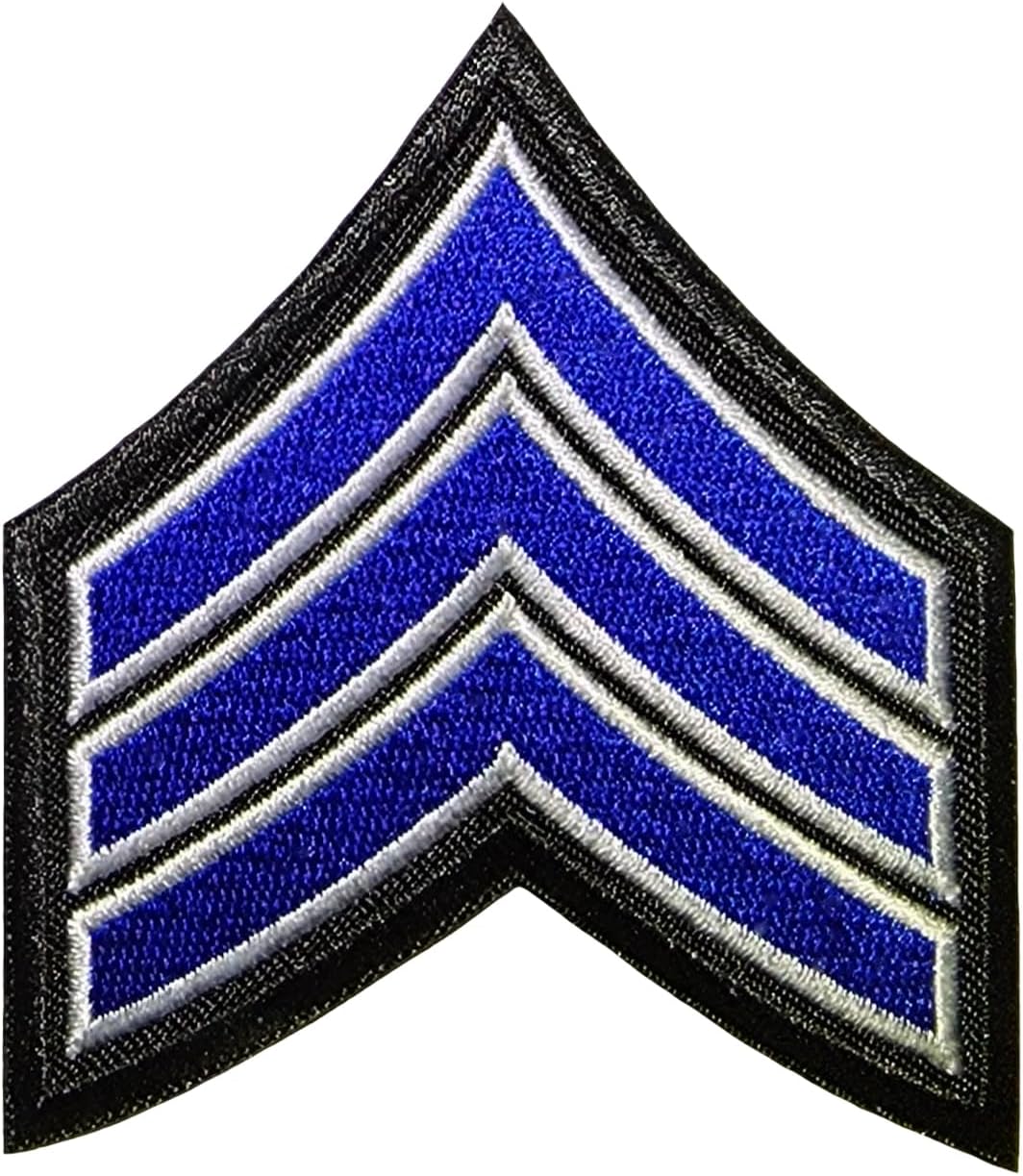 Amazon.com: Papapatch Chevrons Sergeant E-5 Stripes US Army Rank Sew on ...