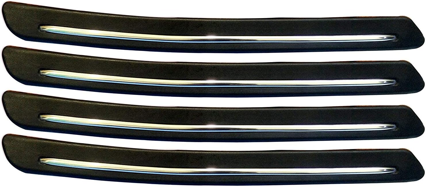 VRT Rubber Car Bumper Protector Guard with Single Chrome Strip for Car ...