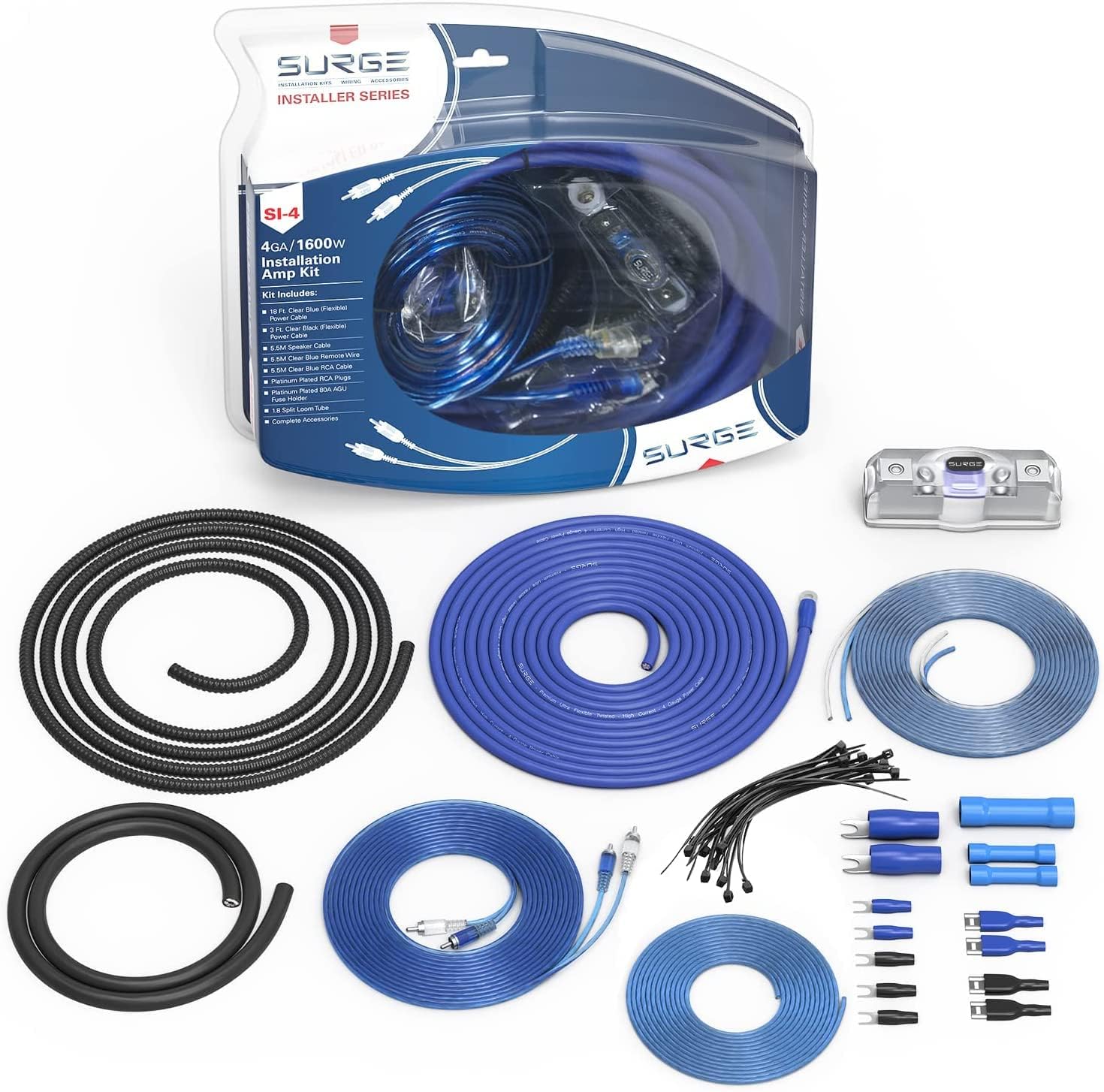 Amazon.com: ROCKRIX Car Audio Cable Amp Wiring Kit - 20ft 4 Gauge Power ...