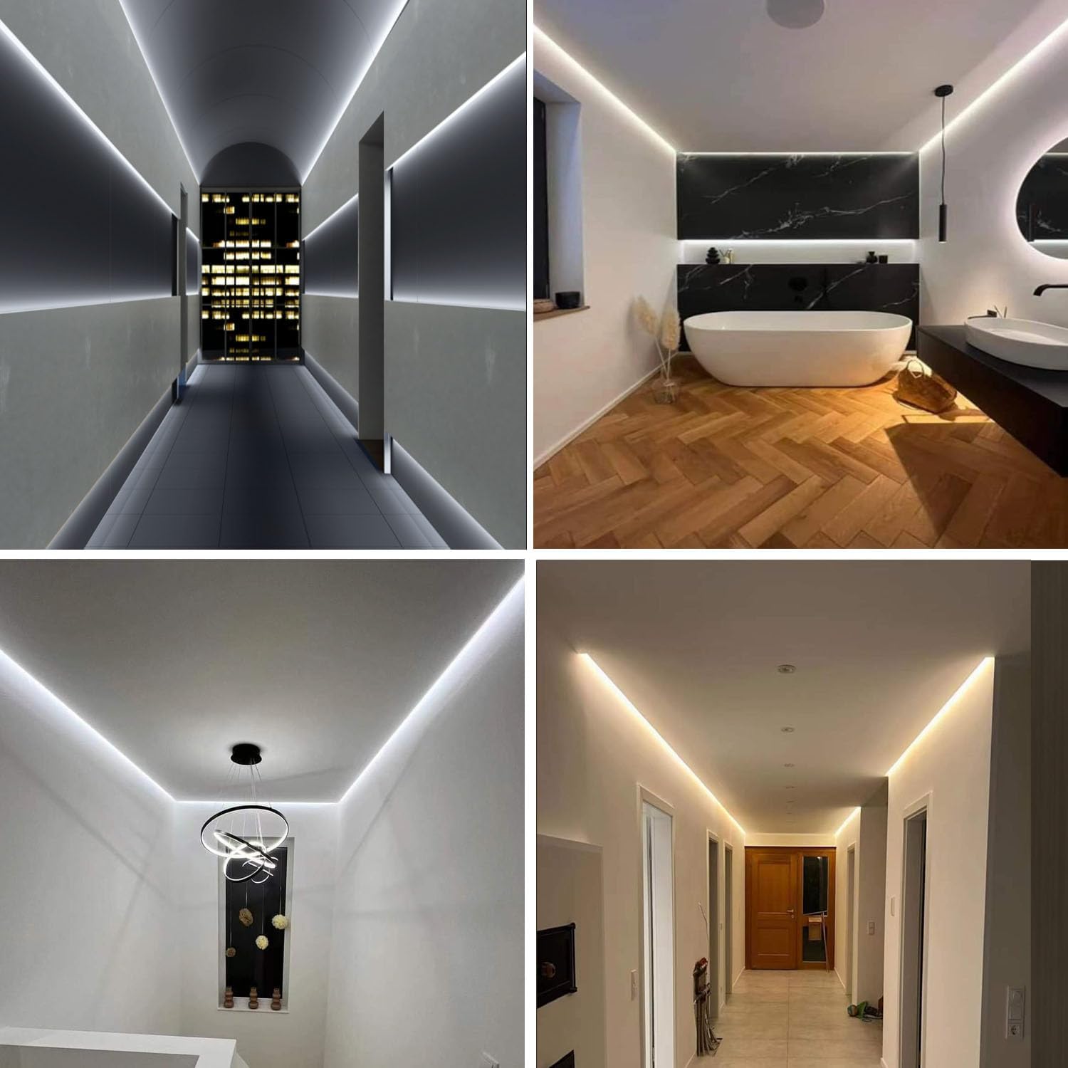 Led Strip Lights Recessed Into Drywall Drywall LED Diffuser Channels: