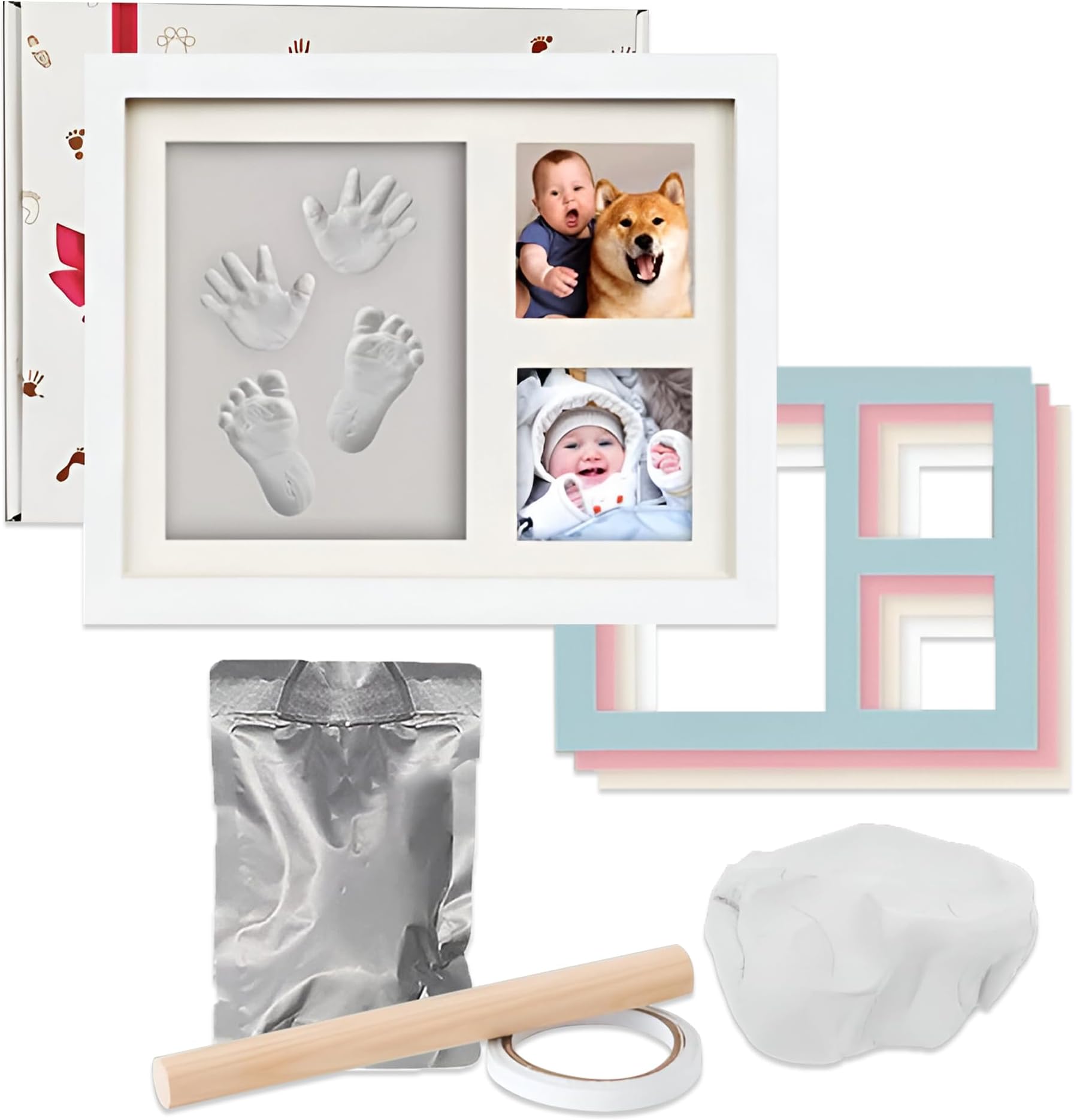 Amazon.com: Chubby Bella Baby Handprint & Footprint Frame Kit ...