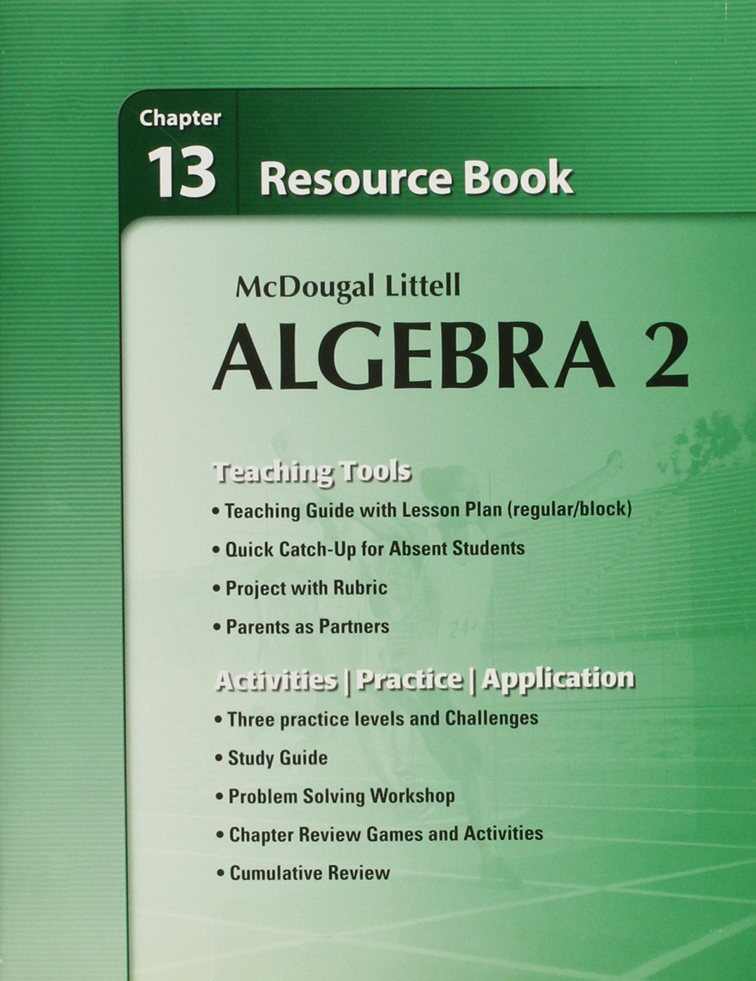 Holt McDougal Larson Algebra 2: Resource Book: Chapter 13: Boswell ...