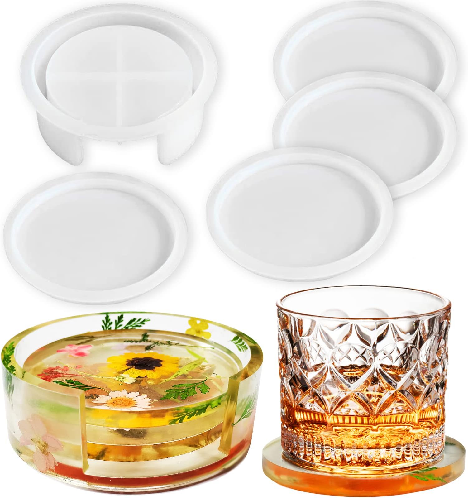 Amazon.com: Silicone Split Cups,Funstorm 4Pcs Thicken&Rusable Resin ...