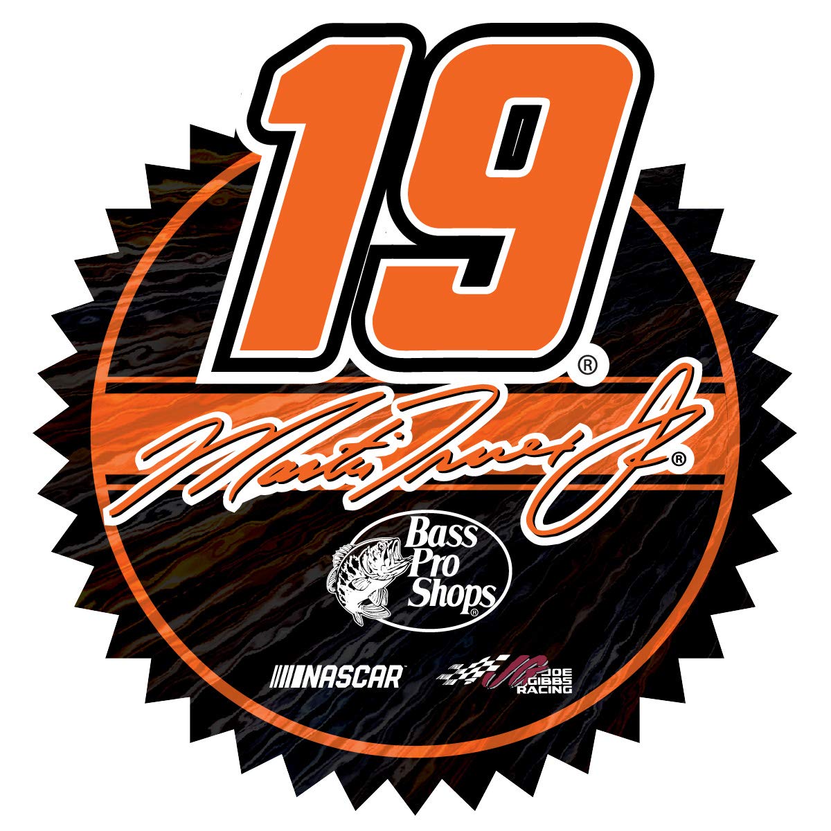 Amazon.com: Martin Truex Jr. #19 Officially Licensed NASCAR 4" Round ...