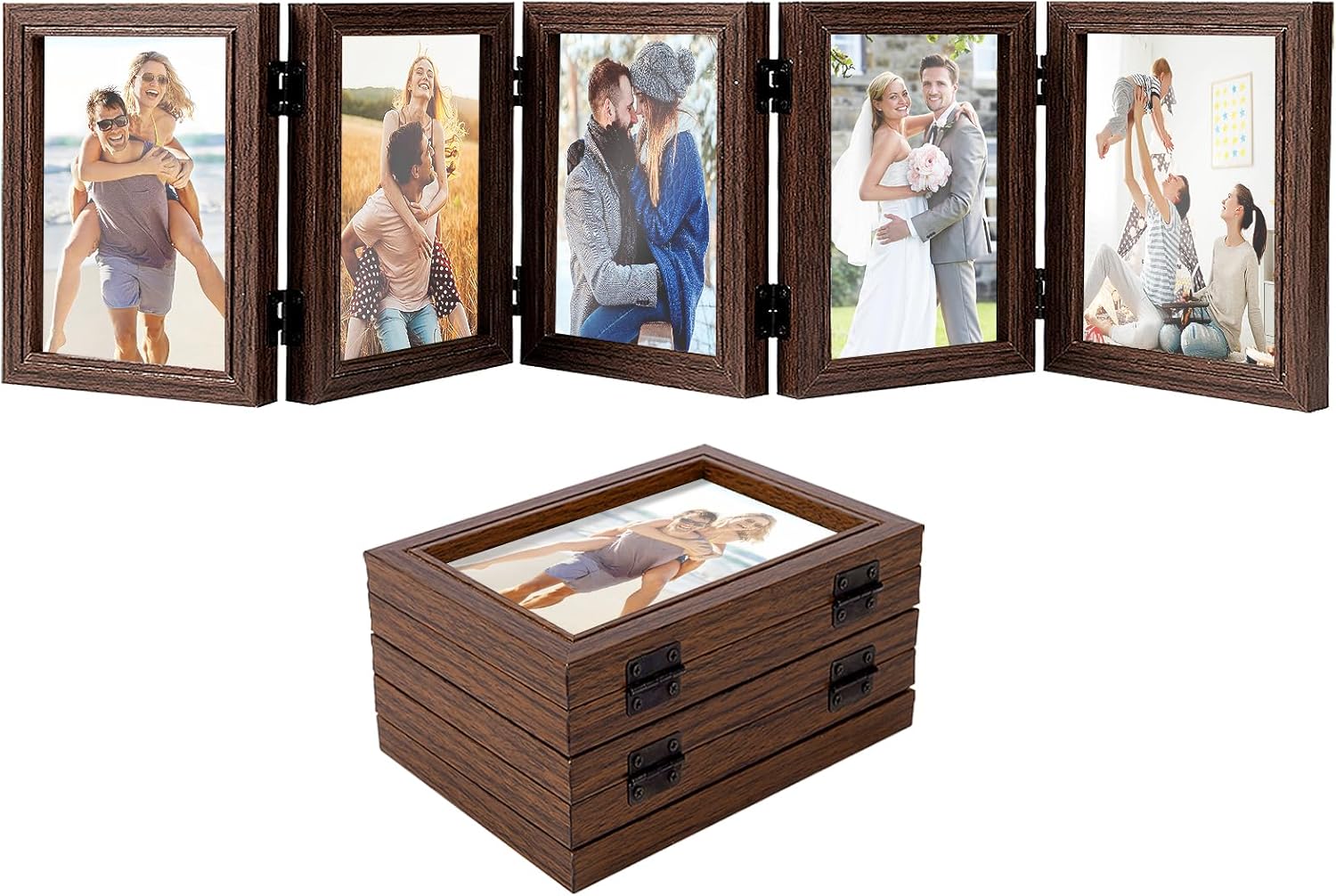 Amazon.com - Biggun 4x6in 5 Folding Accordion Picture Frame - Foldable ...