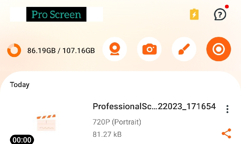 Professional Screen Recorder-Amazonアプリストアのアプリ