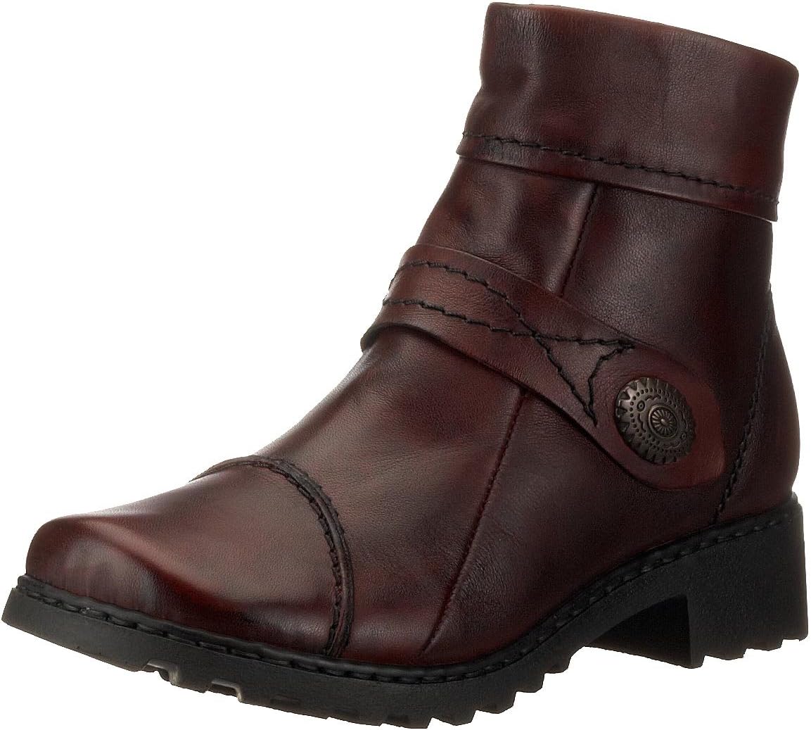 Rieker Jessica 76262-35, Damen Stiefel, rot, (medoc 35), EU 36 : Amazon ...