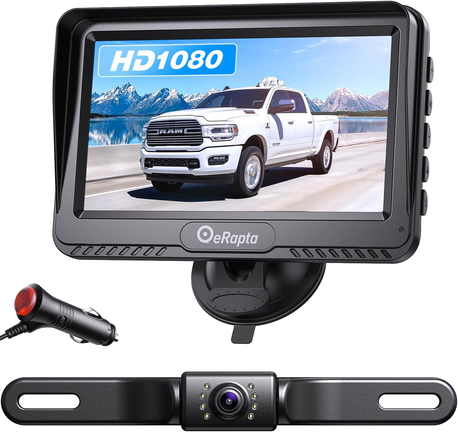 Amazon.com: eRapta Backup Camera, 4.3”HD 1080P Rear View Monitor kit ...