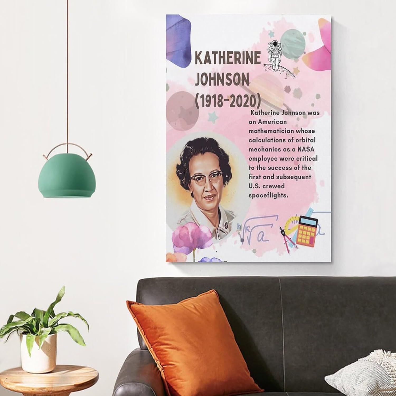 FGRID Póster de Katherine Johnson, póster para el aula de las grandes ...