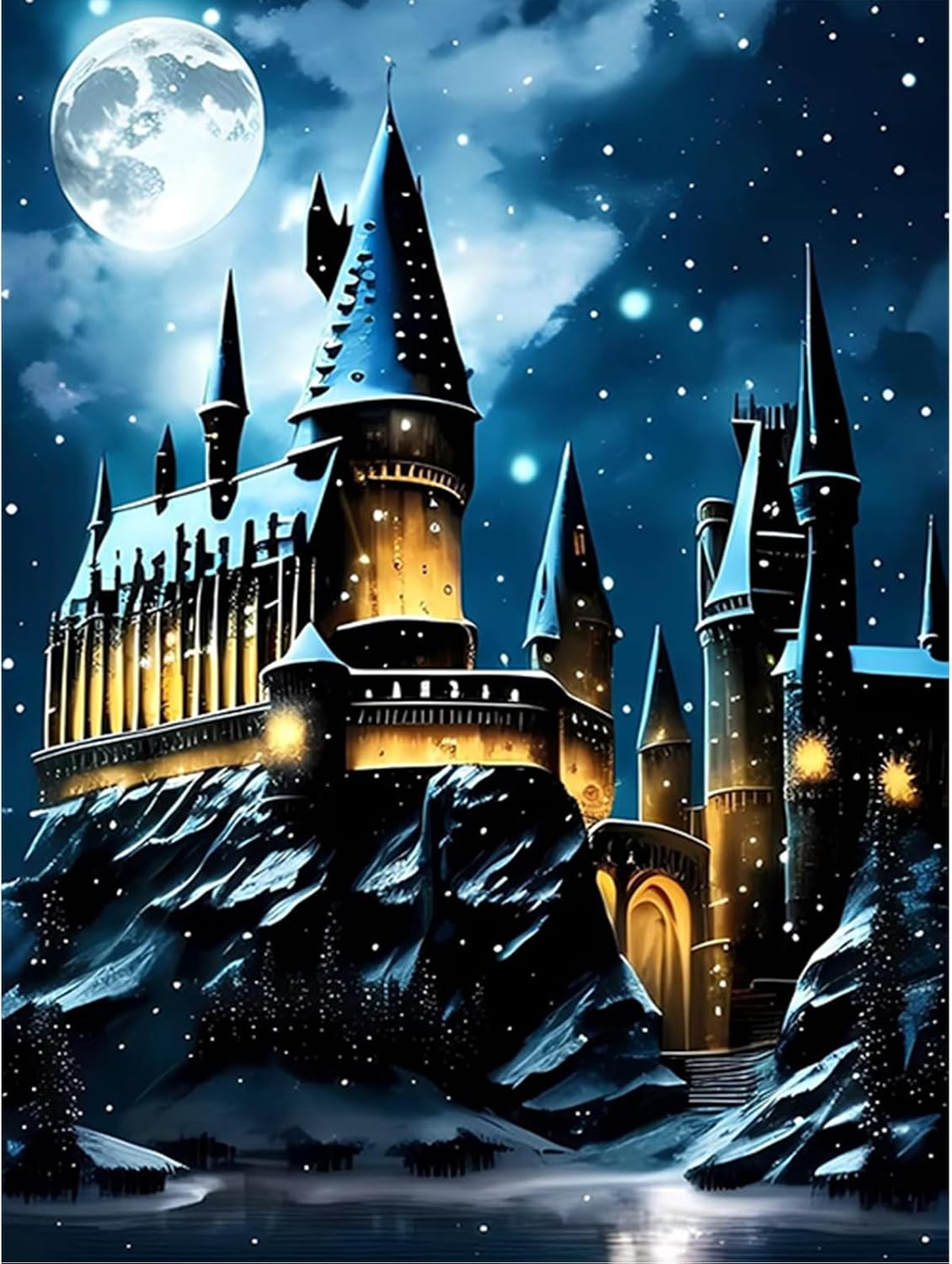 MOBDEA Yetişkinler için Magic Castle Elmas Sanat Boyama Kitleri - Yeni ...