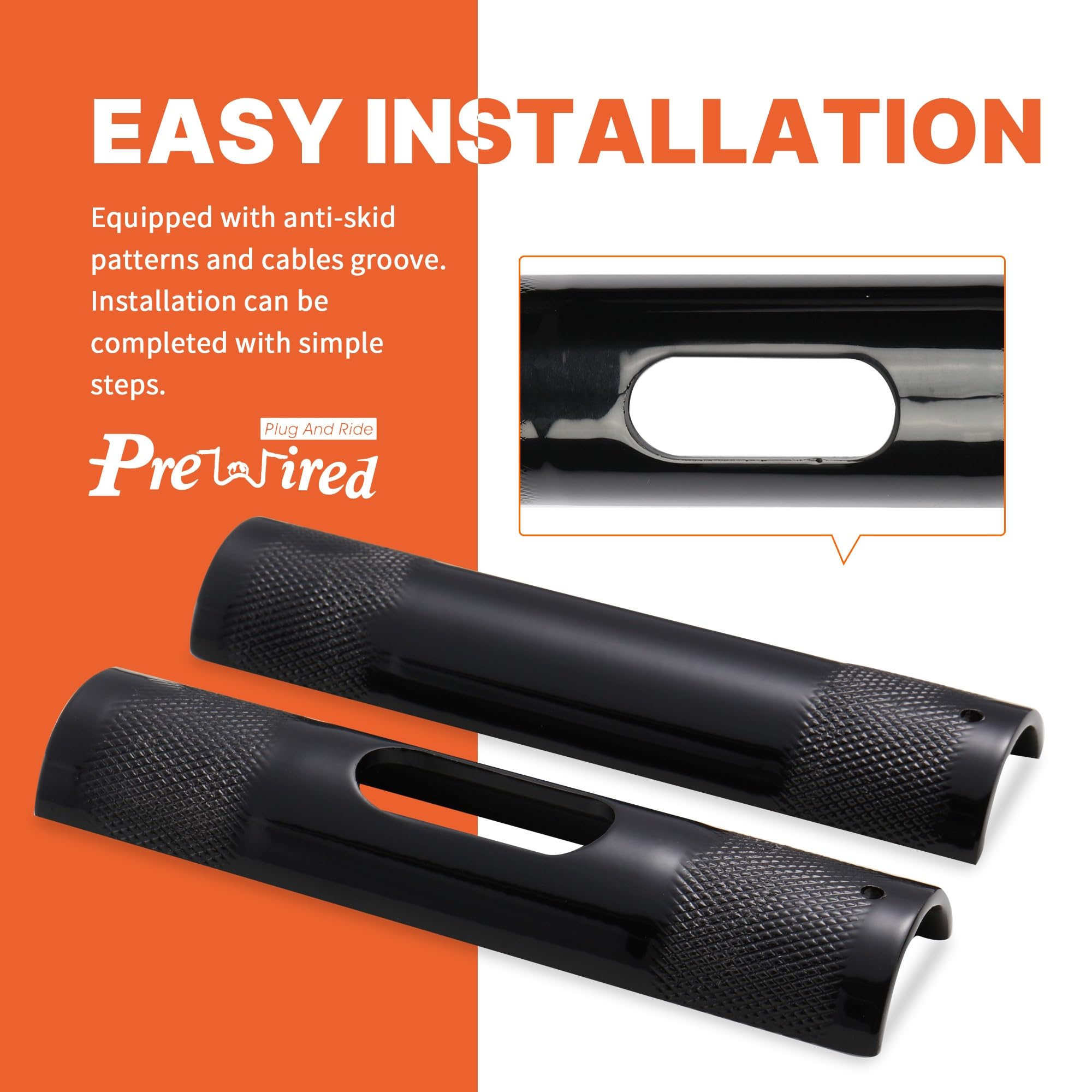 Snapklik.com : Prewired Handlebar Riser Shim Changing Mounting Diameter ...