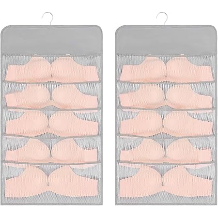 Amazon.com: Enlarged Closet Hanging Bra Organizer with Rotating Metal ...