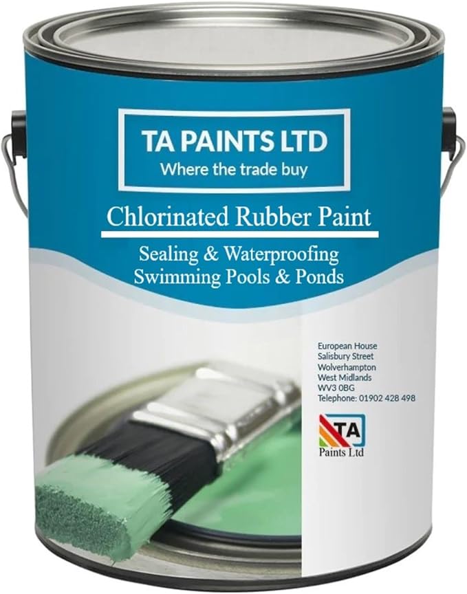 T A Paints Ltd Chlorinated Rubber Swimming Pool Paint For Concrete ...