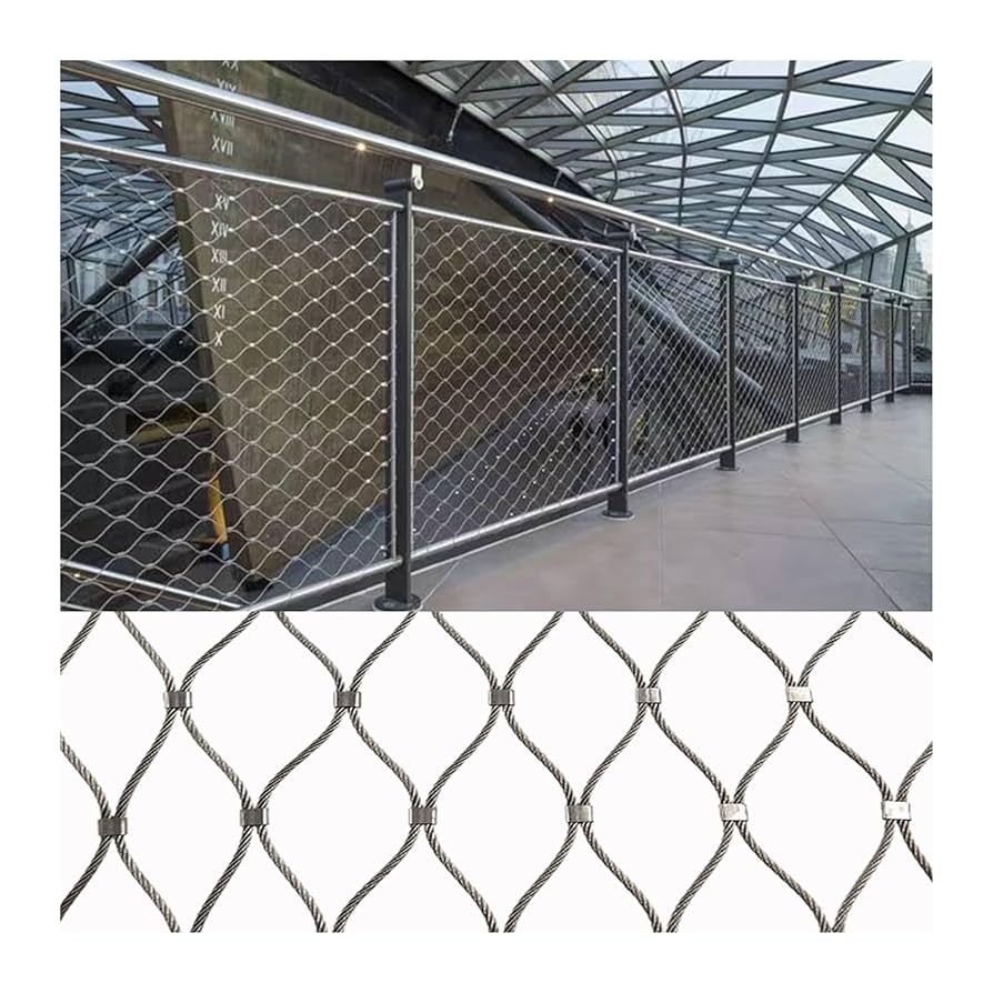 Net For Balcony Stainless Steel Cable Mesh, Flexible Stainless Steel ...