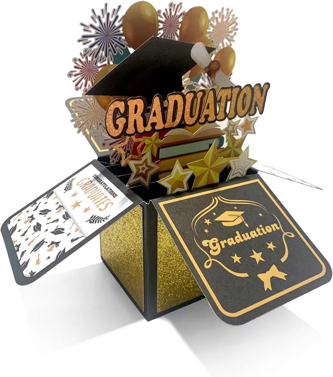 Amazon.com : Fujinzhu Graduation Gift Congratulations Greeting Card ...