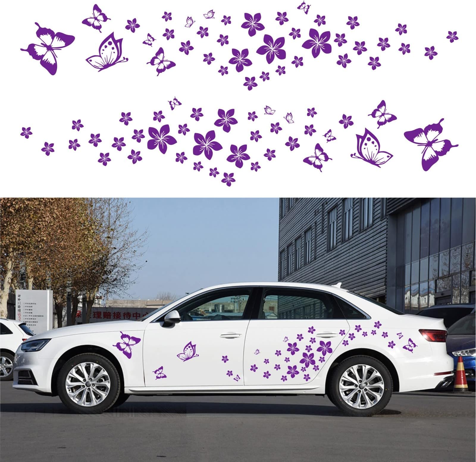 Amazon.com - Life is Beautiful Butterflies Silhouette Decal Vinyl ...