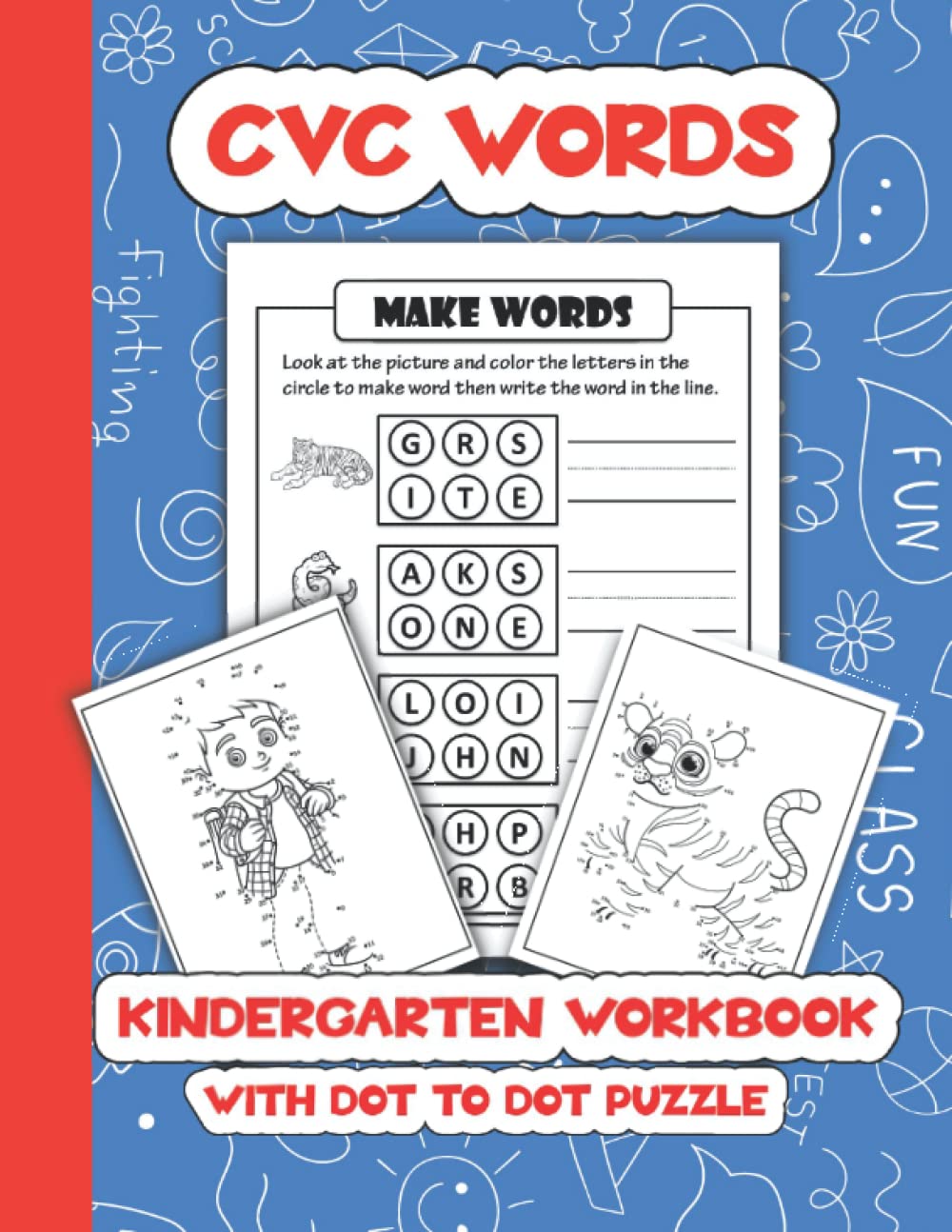 CVC WORDS - Kindergarten Workbook: For Toddler, Preschoolers and Kids ...