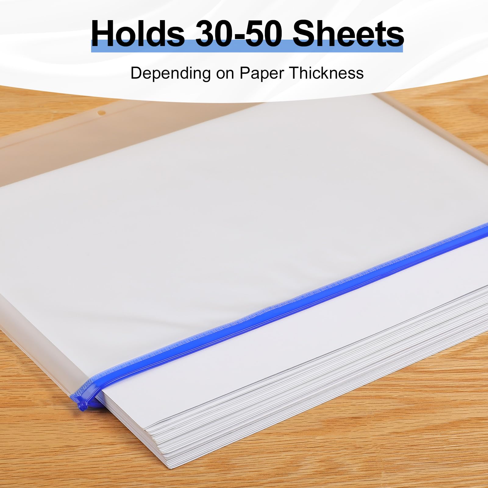 Snapklik.com : KTRIO Binder Pockets Letter Size 24 Pack 3 Ring Binder Zipper Pouches, Loose Leaf ...