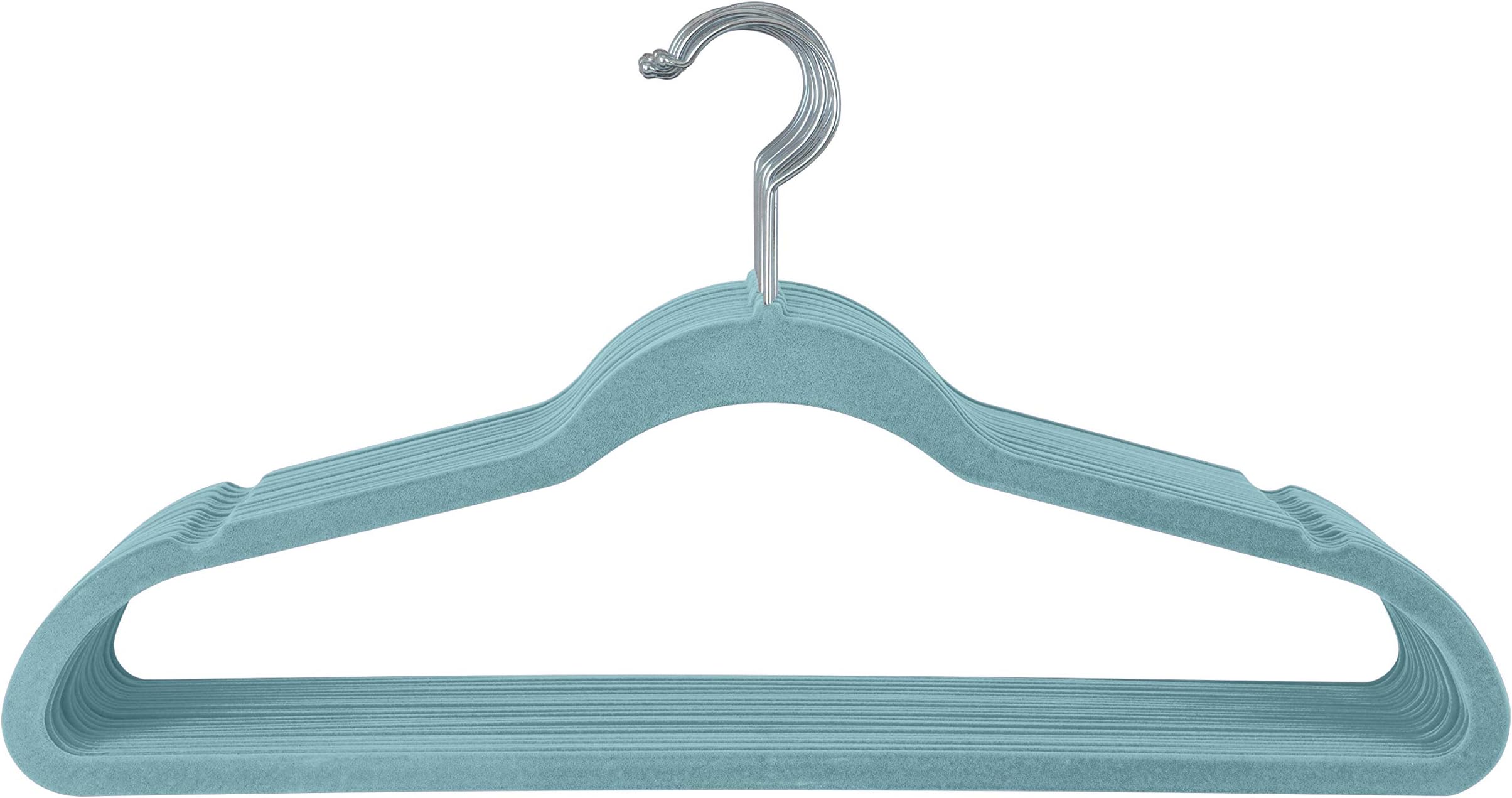 Amazon.com: Laura Ashley 25 Pack Slim Velvet Hangers| Durable | Strong ...