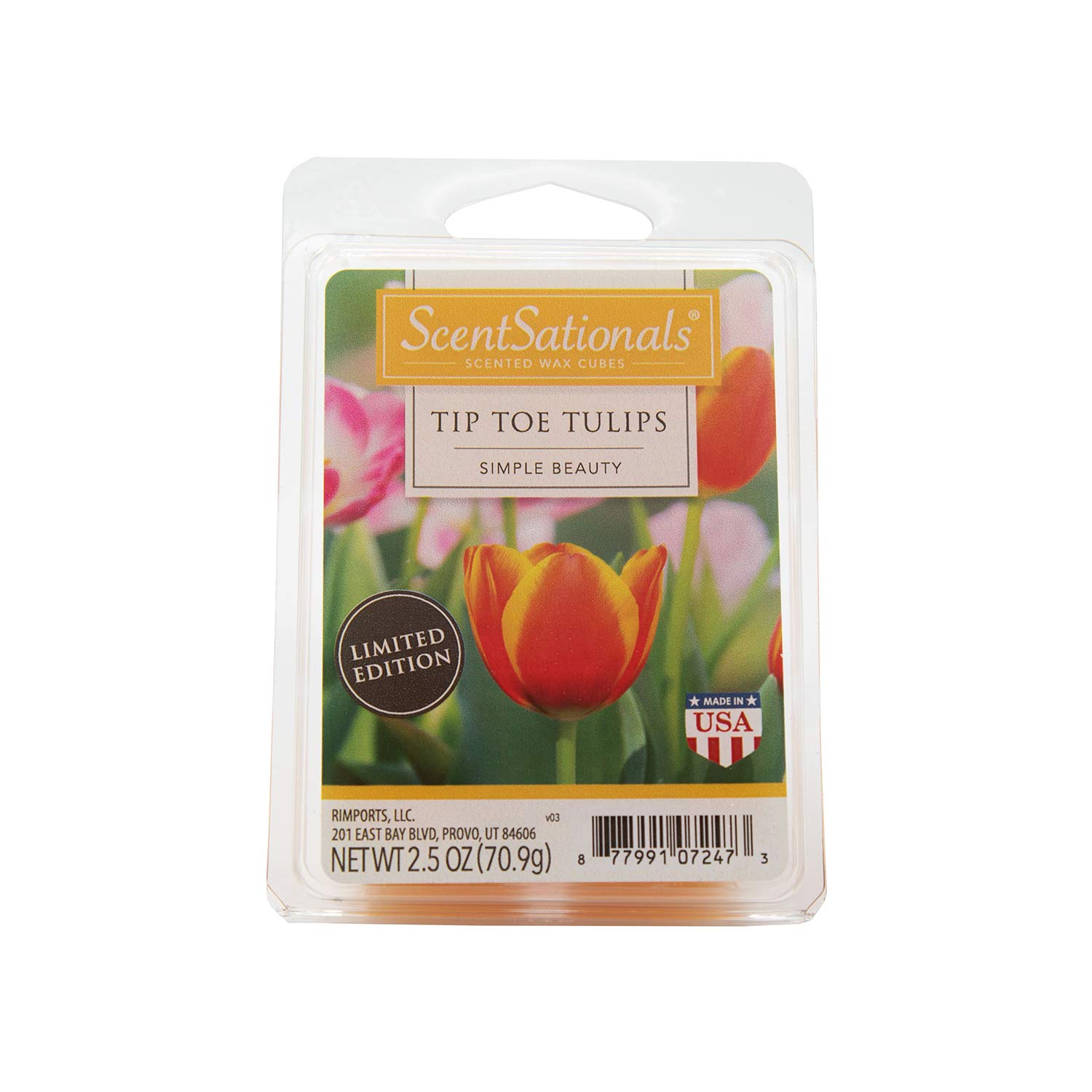 Amazon.com: Scentsationals Tip Toe Tulips 2.5 oz Fragrant Melts-6 ...