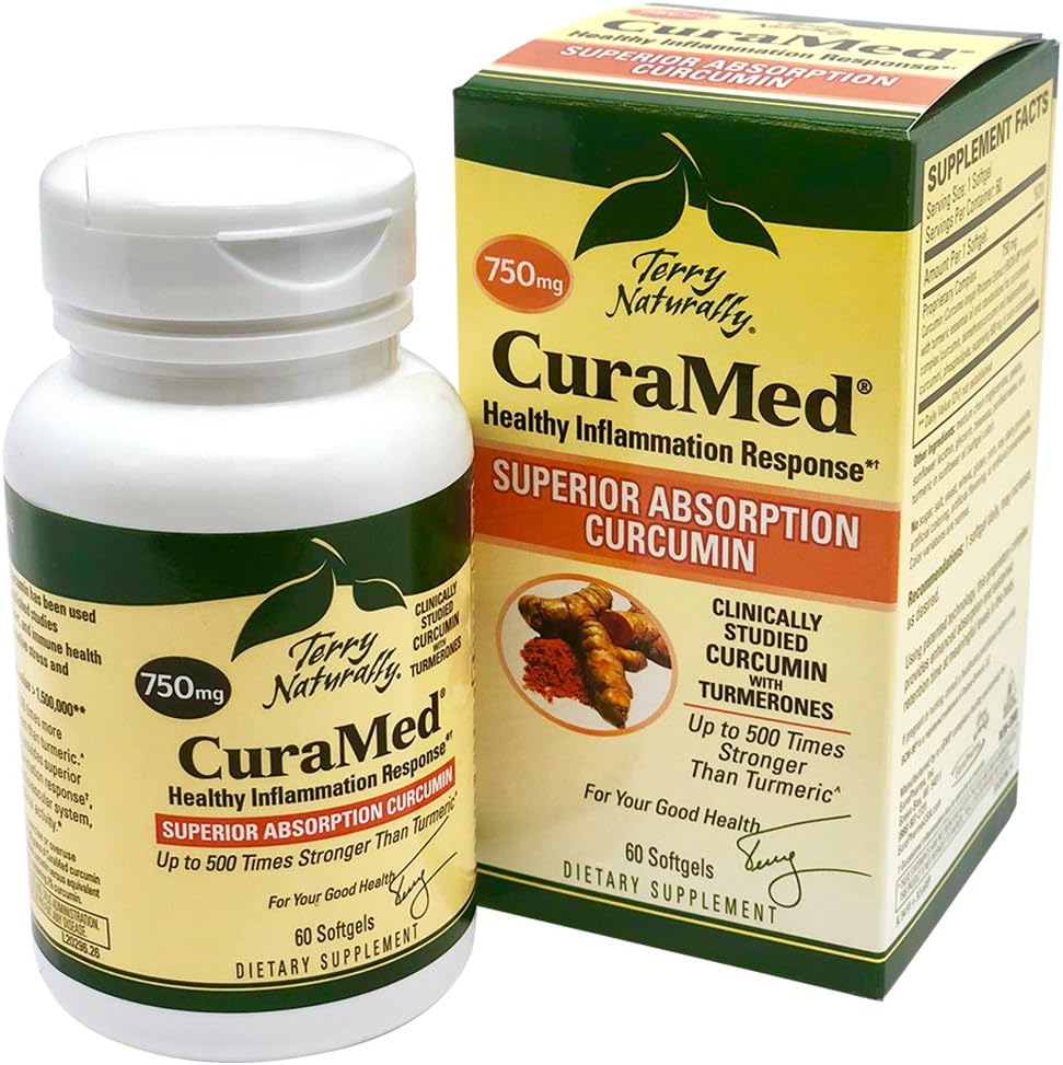 Amazon.com: Terry Naturally CuraMed 750 mg - 60 Softgels - Superior ...