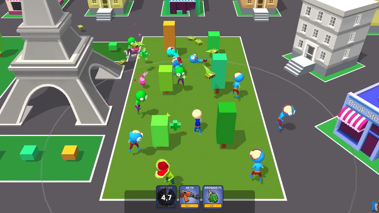 Stickman Survival Shooting Stupid Dead Zombies Simulator Fun Kids Games ...