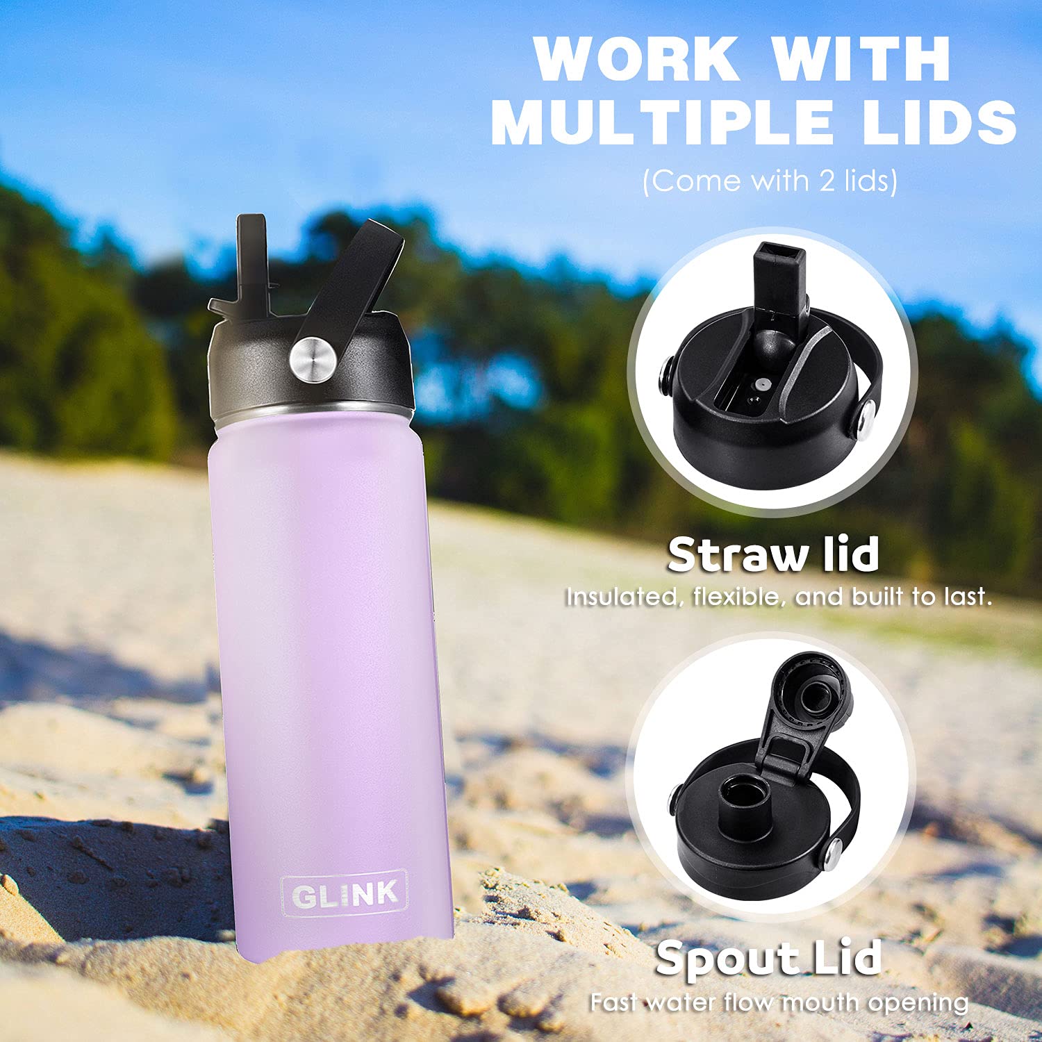 Glink Stainless Steel Water B...B085ZYH3PX | Encarguelo.com