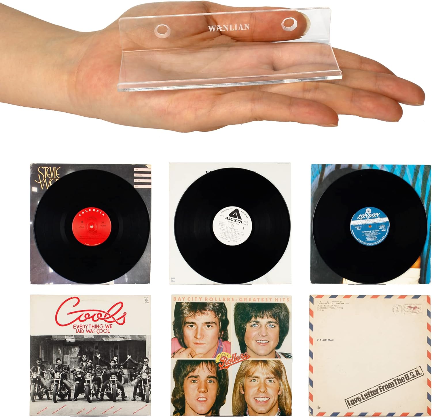 WANLIAN Show off Your Daily LP Collection with Clear Vinyl Record Shelf ...