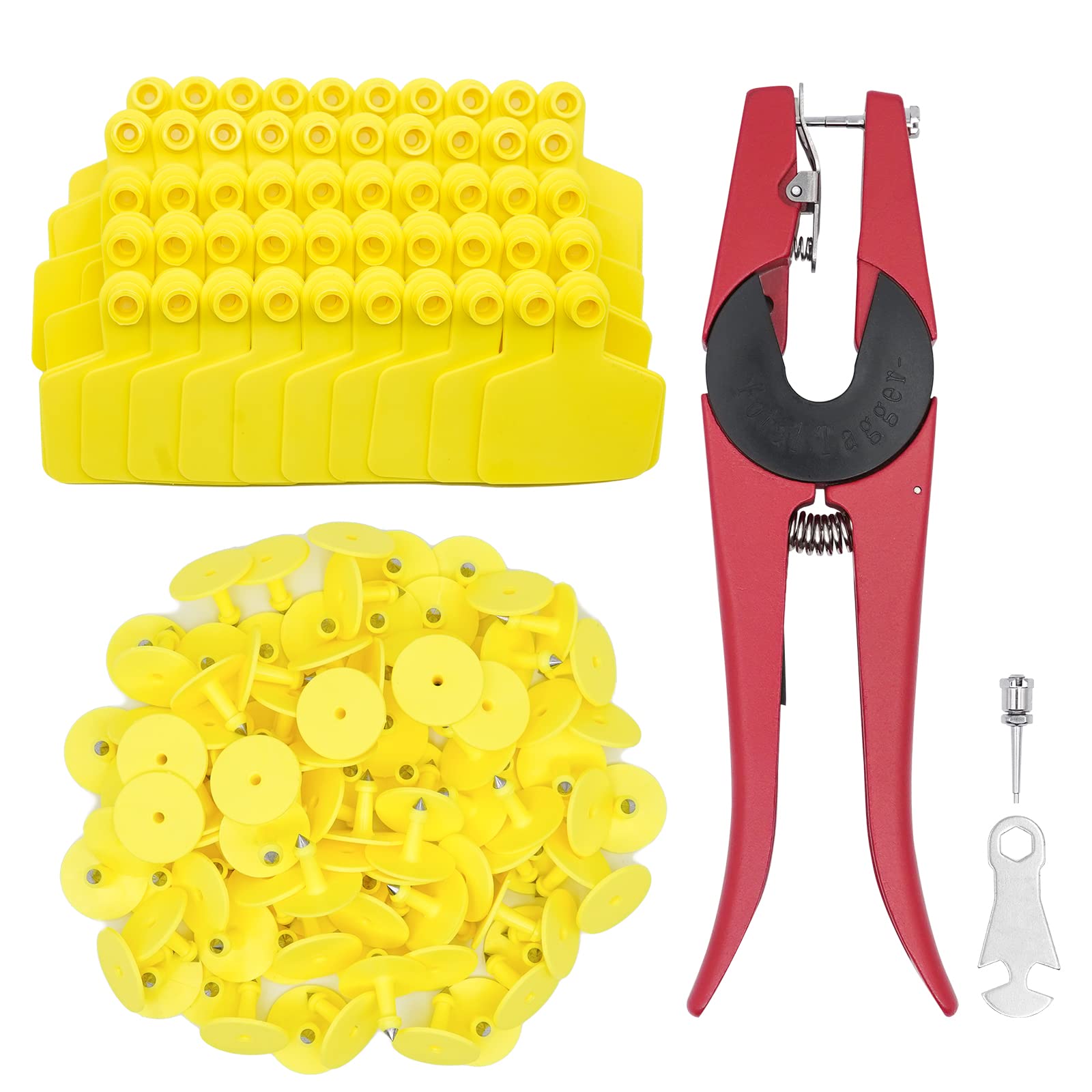 Snapklik.com : LIUCOGXI 100 Sets Blank Livestock Ear Tags