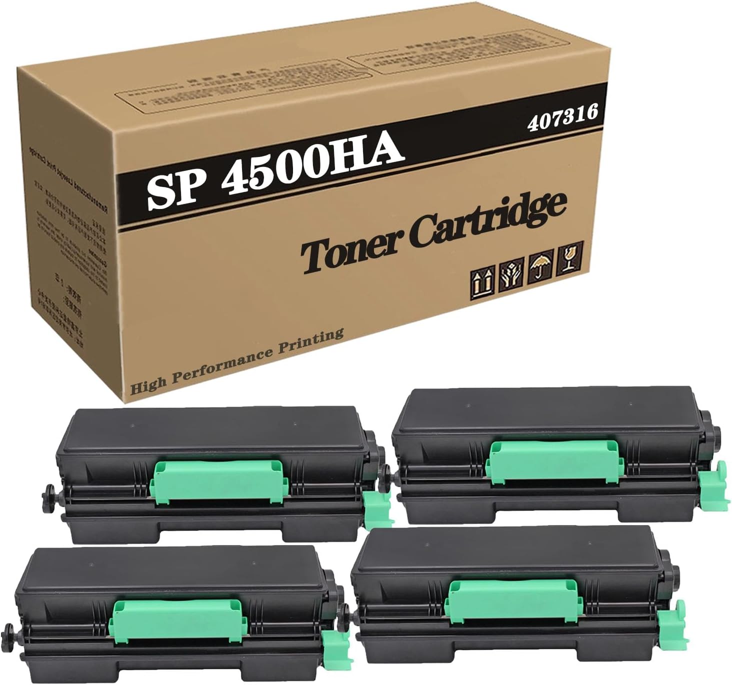 Amazon.com: UEKSLL SP 4500HA 407316 Black High Yield Toner Cartridge ...