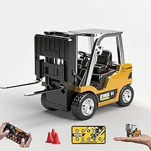 Amazon.com: GNIMNAYRC RC Forklift, 1/64 Scale Remote Control Forklift ...