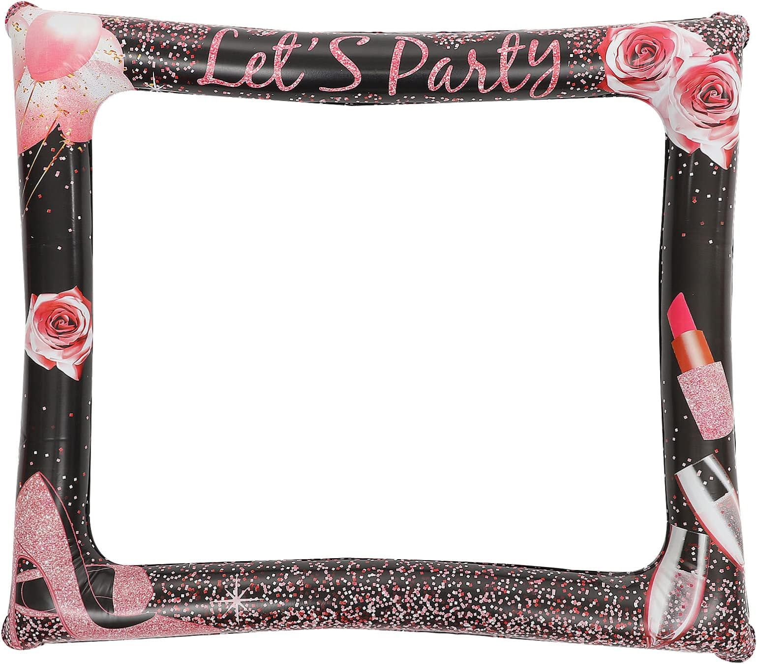 Amazon.com: Lets Glow Inflatable Selfie Photo Booth Frame - 28 x 24 ...