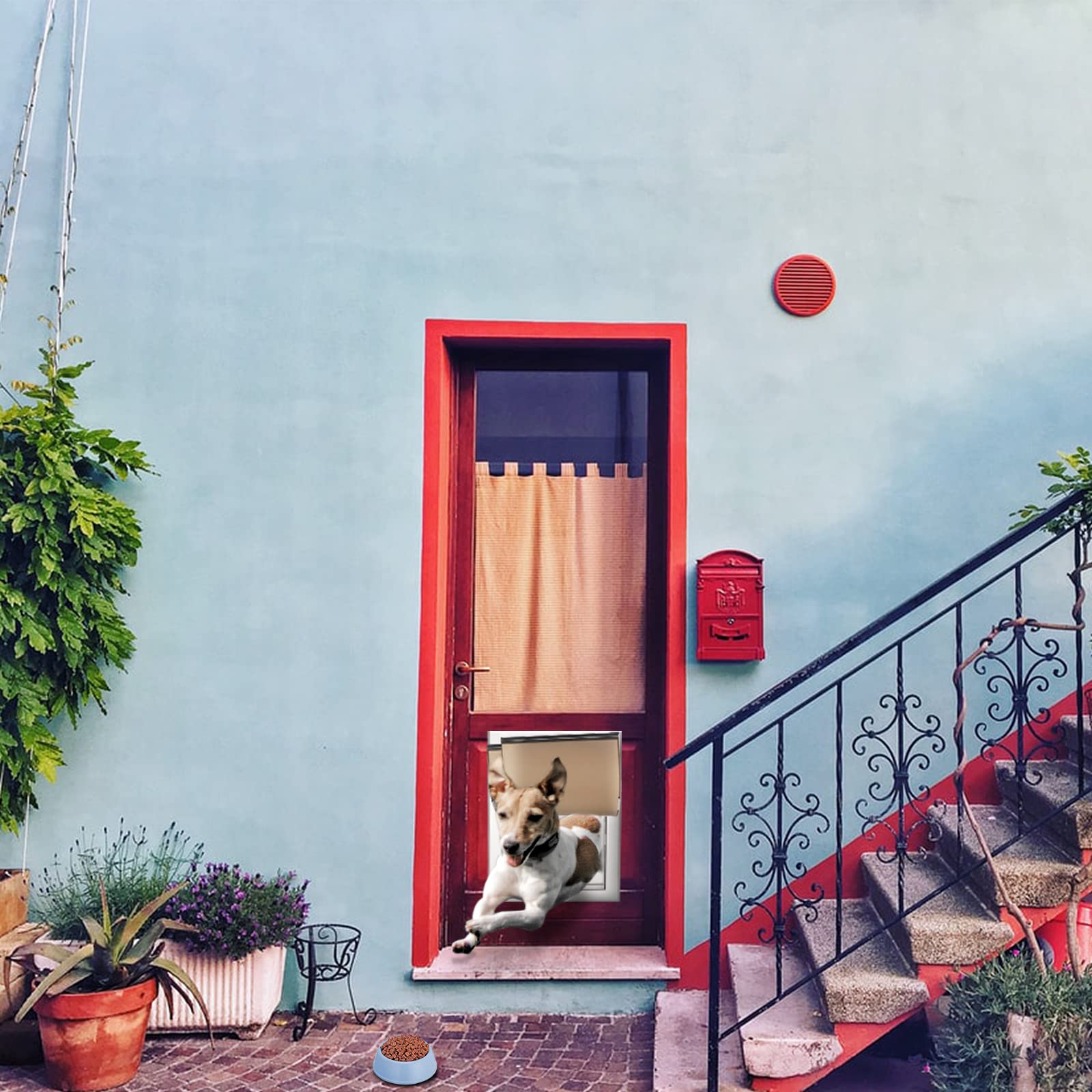 PATAPLUS Dog Doors for Large Dogs, Large Dog Door Cat Door with Slide ...