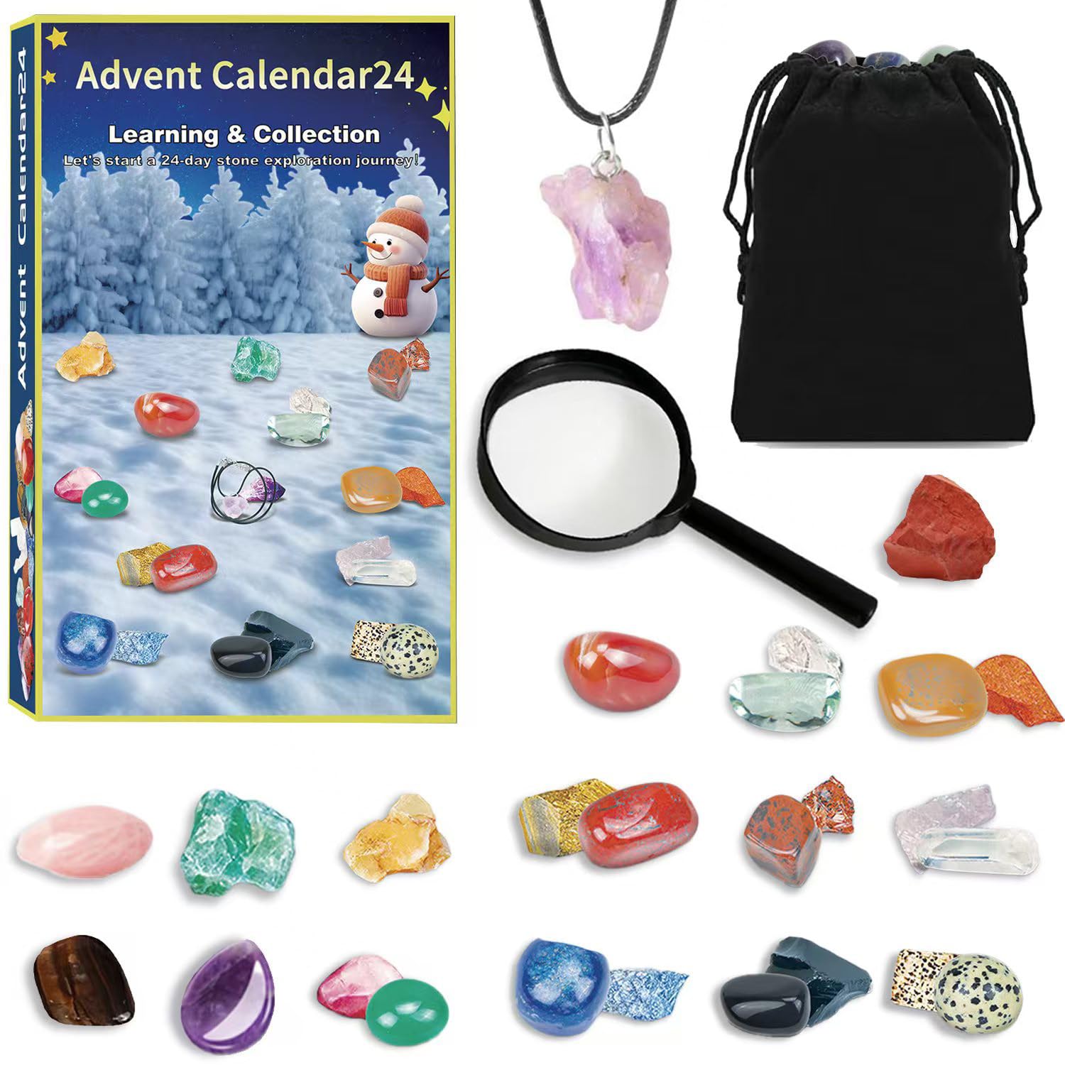 Amazon.com: Gemstone Advent Calendar 2024, Advent Calendar for Kids ...