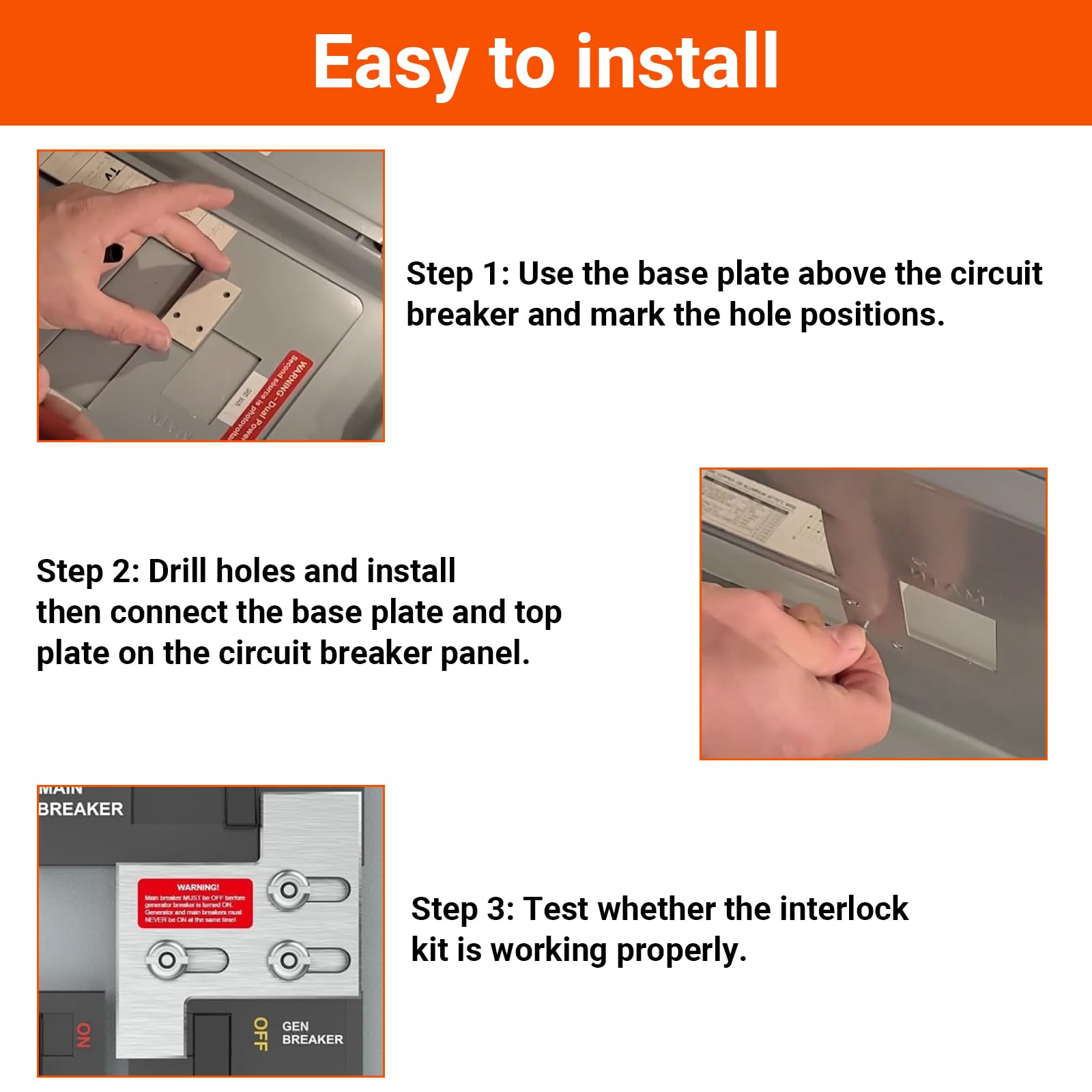 Snapklik.com : Generator Interlock Kit For General Electric GE 150 Or ...