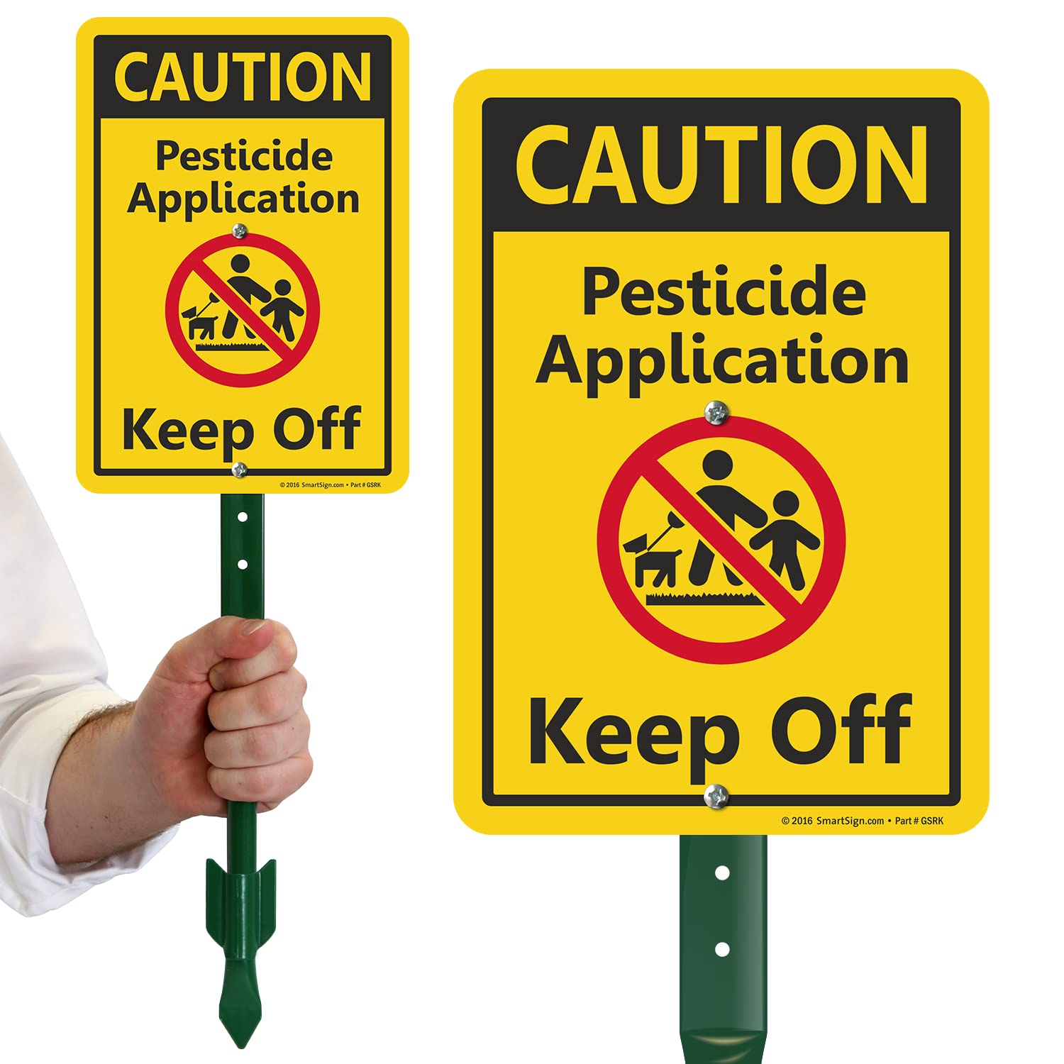 Snapklik.com : 10 X 7 Inch Caution - Pesticide Application, Keep Off ...