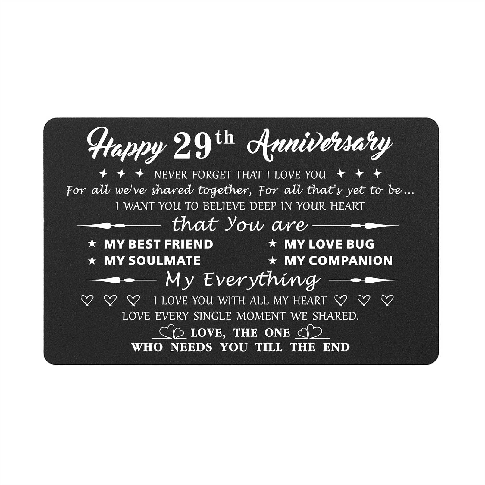 29 Years Anniversary Quotes Funny 29th Anniversary Card For Husband