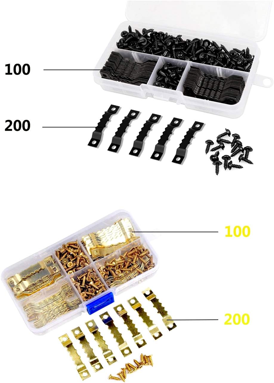 Picture Hanger,Saijer Picture Hooks Picture Frame Wall Nails Screws ...