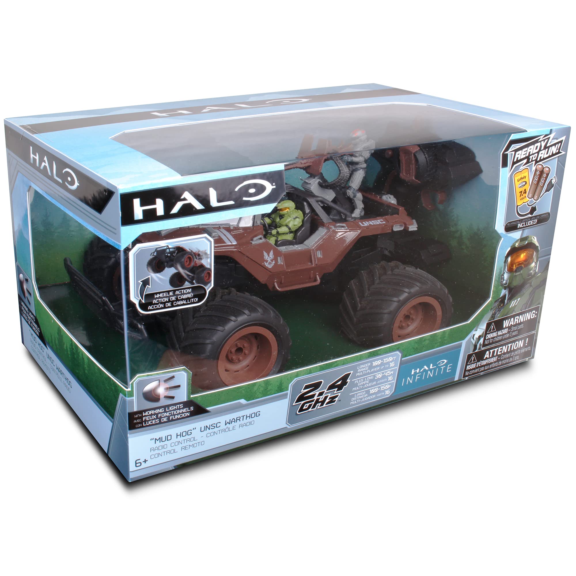 Snapklik.com : NKOK Halo Infinite RC: UNSC Warthog Mud Hog - Stunt ...