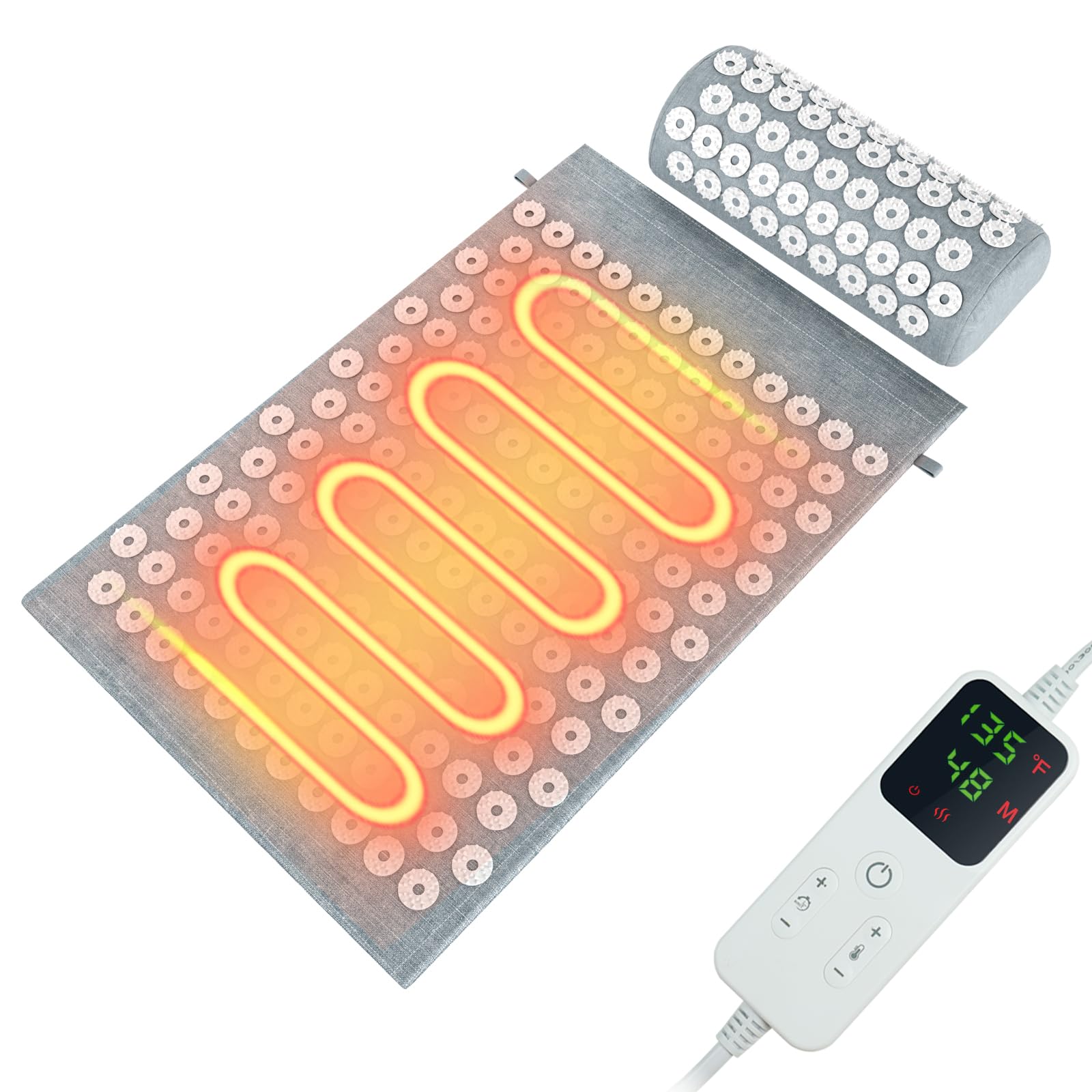 Snapklik.com : AICNLY Acupuncture Heating Mat Acupressure & Heat ...