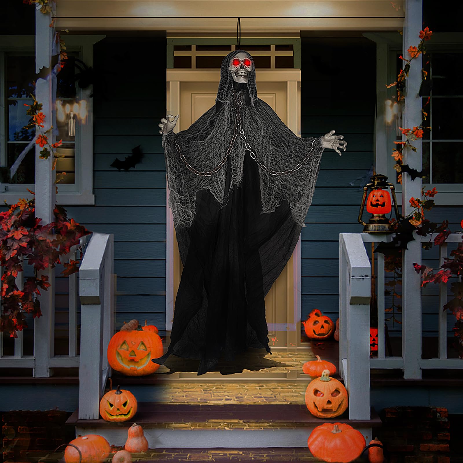 Halloween Animatronics Clearance 6ft Animated Halloween Skeleton ...