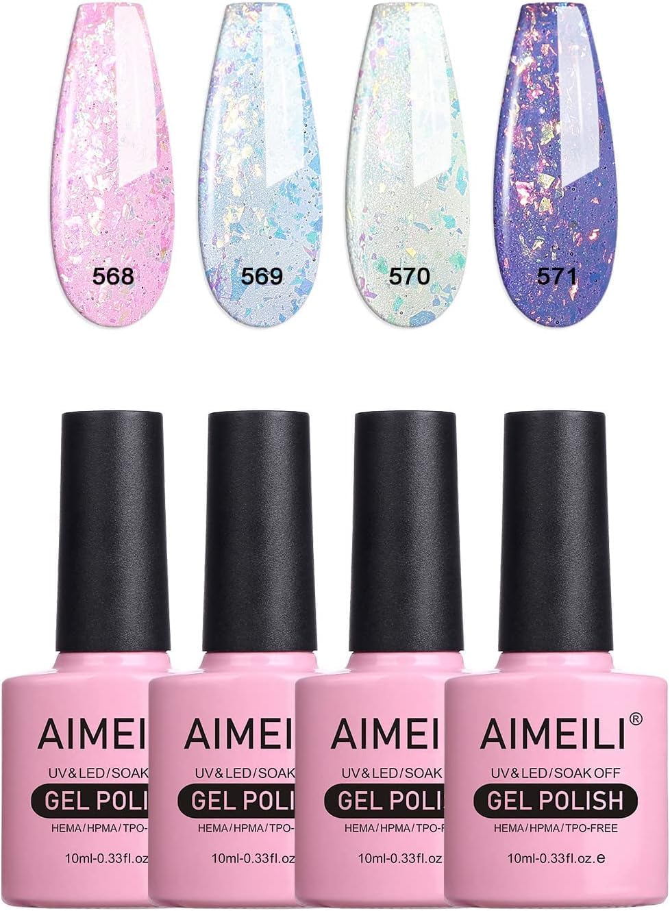Amazon.com : AIMEILI Mood Changing Nail Polish Gel Soak Off U V LED ...