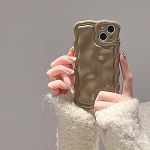 Amazon.com: FABSPARK Case for iPhone 16 Pro Max,Cute 3D Solid Color Meteorite Bubble Water ...