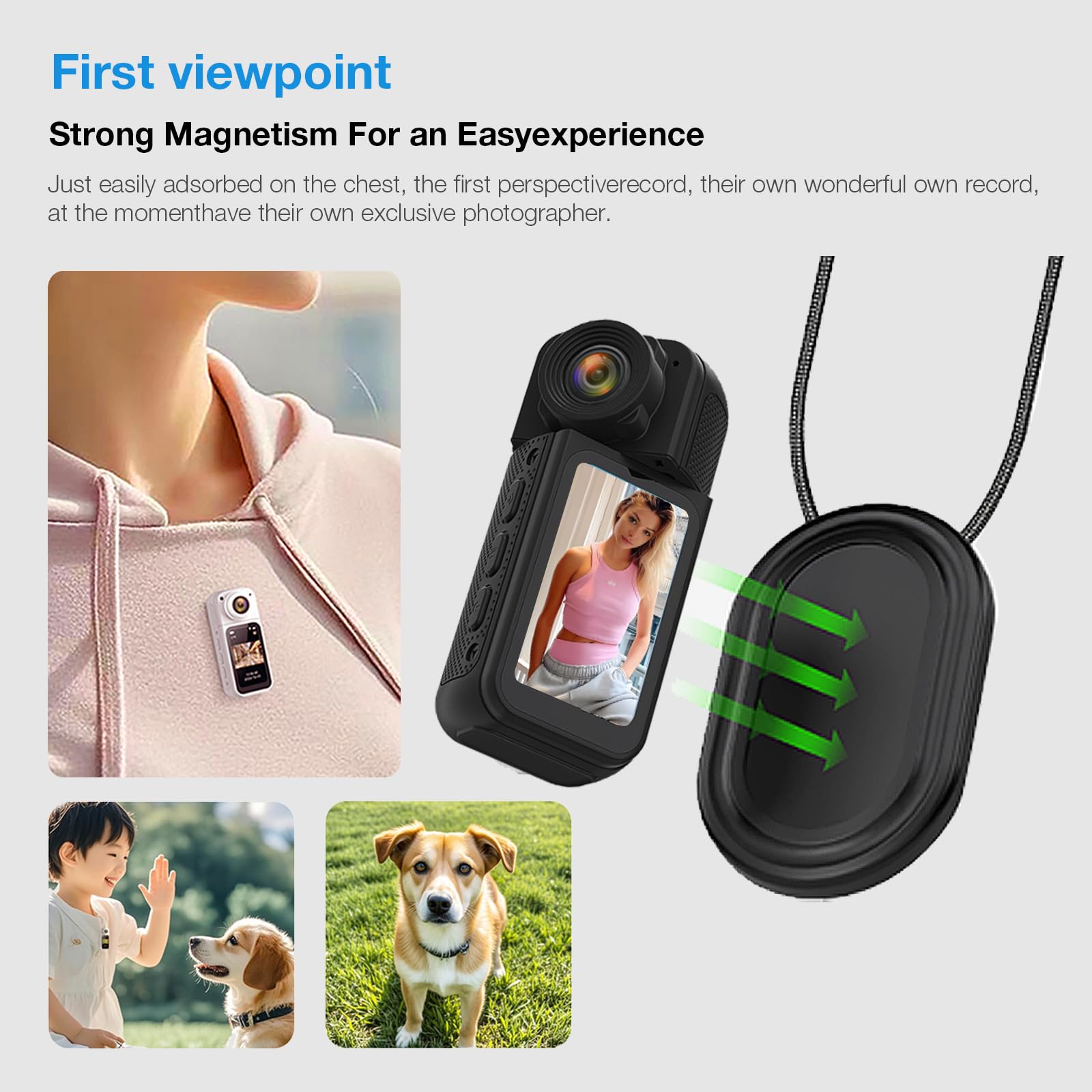 Small Portable Camcorder For Work Yoidesu 2.7K Thumb Action Camera ...